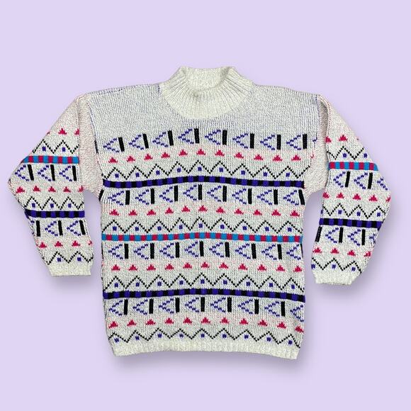 Hunt Club | Sweaters | Vintage Retro 8s Style Acrylic Oversized Sweater ...